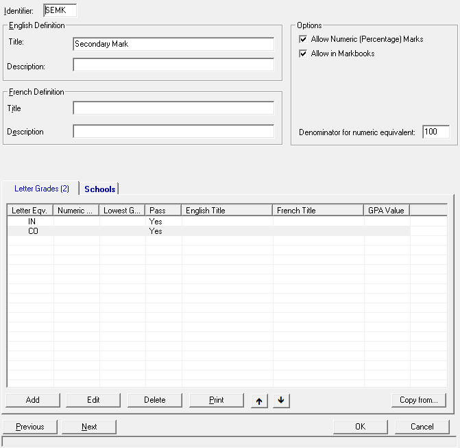 10 Defining Letter Grades
