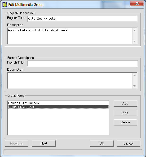 Setting up Multimedia Groups