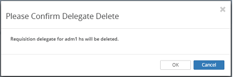 How to Delete a Requisition Delegate
