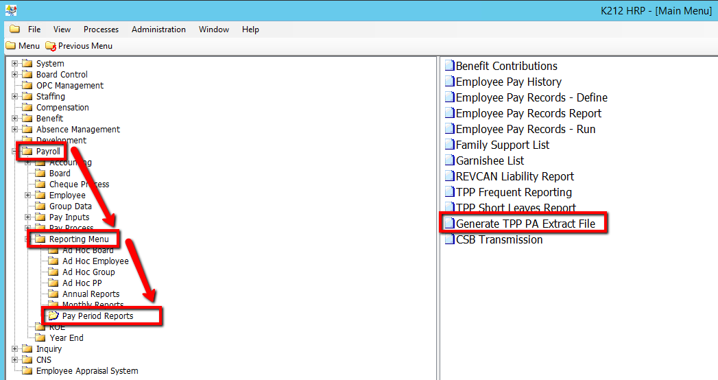How to Generate a TPP PA Extract File