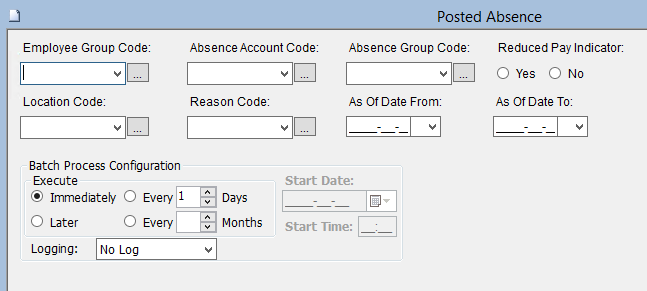 How to Run a Posted Absence Report