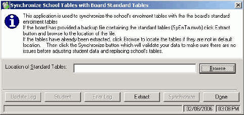 Synchronize to Board Tables