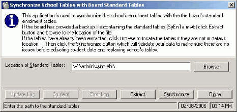 Synchronize to Board Tables
